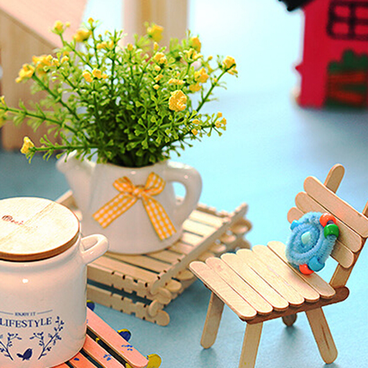 Heraco AB. Glasspinnar färgade /1000st